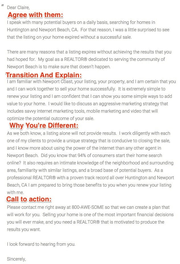 The Best Examples Of Expired Listing Letters For Real Estate Agents