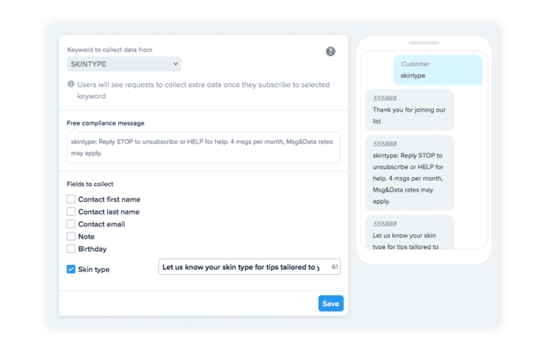 Text Message Data Collection | SimpleTexting SMS Platform