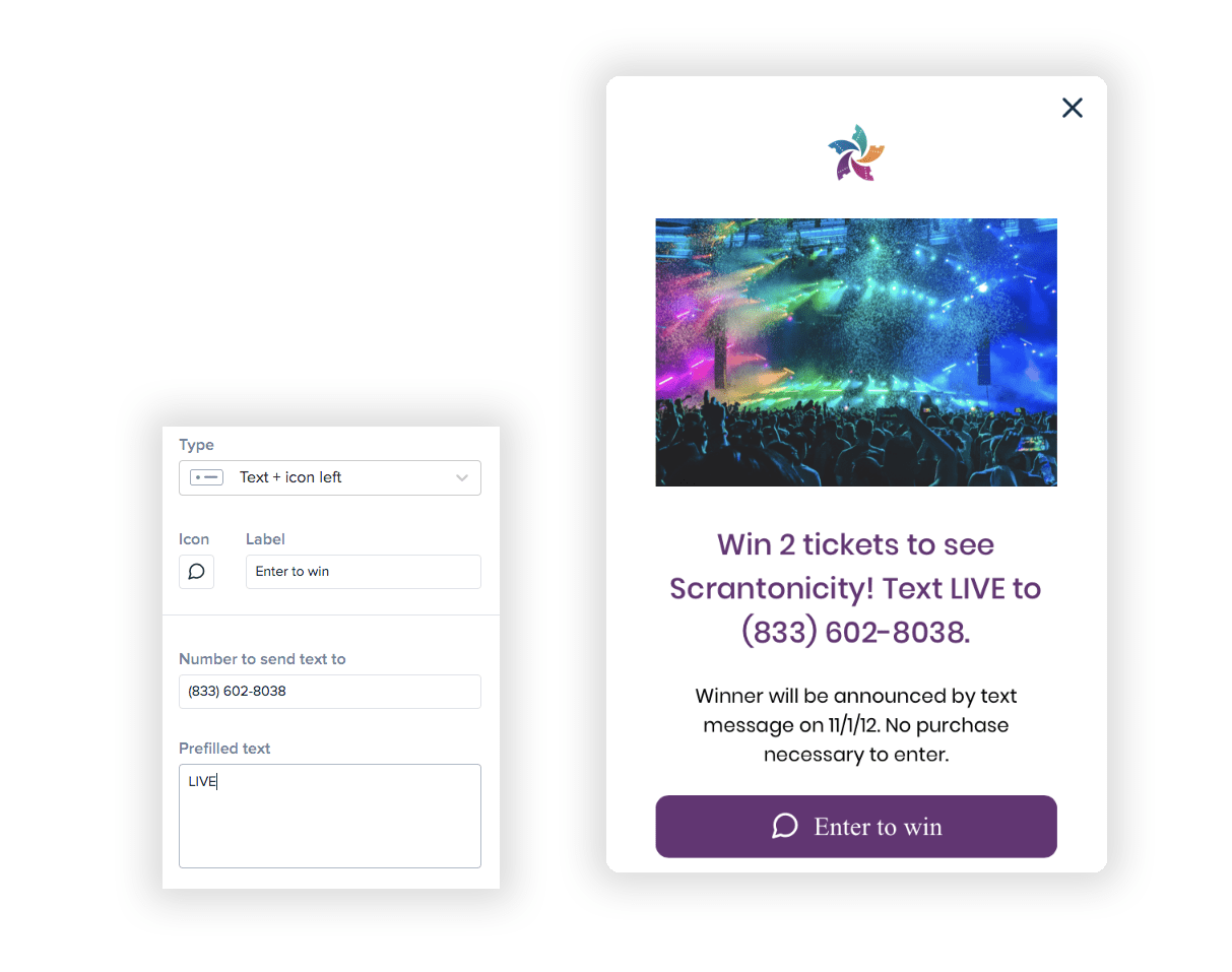 Using a Text Widget to Capture Leads on Your Site | SimpleTexting