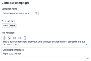 How to Send a Fee Reminder SMS to Parents | SimpleTexting