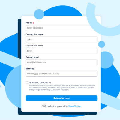 Text Sign Up Forms | Online Sign Up Forms | SimpleTexting