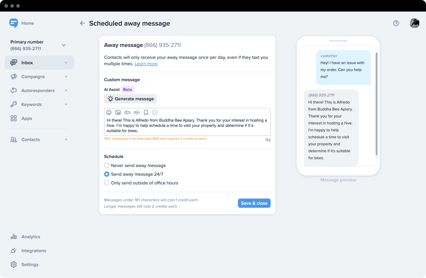 A texting and direct mail experiment with a 21x return - SimpleTexting