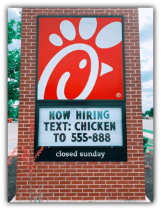 Text message recruiting guide with examples