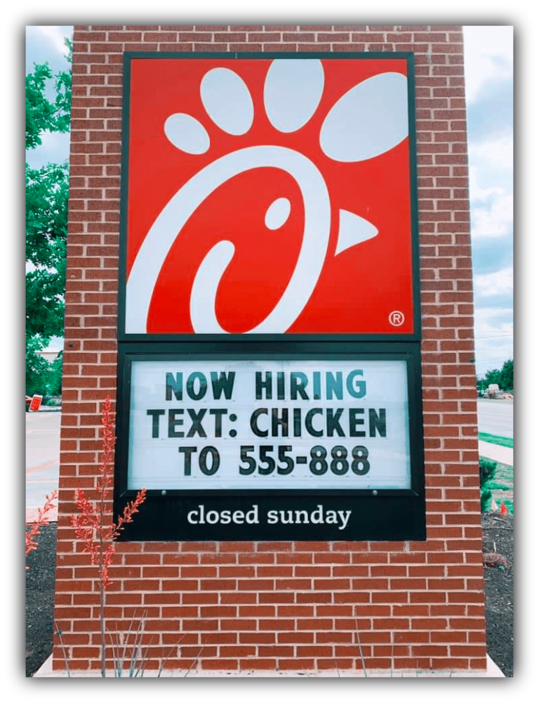 Text message recruiting guide with examples