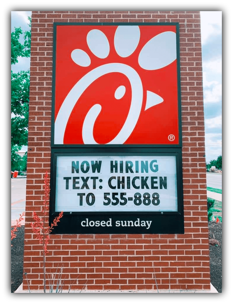 Text message recruiting guide with examples