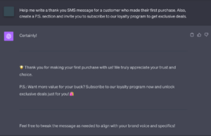 How to craft a thank you for your purchase message - SimpleTexting