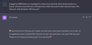 How to craft a thank you for your purchase message - SimpleTexting