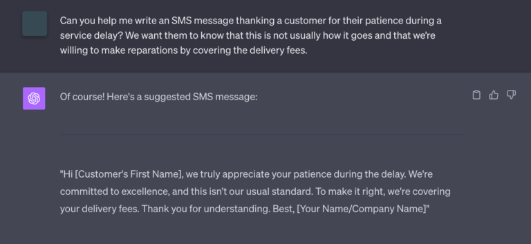 How to craft a thank you for your purchase message - SimpleTexting