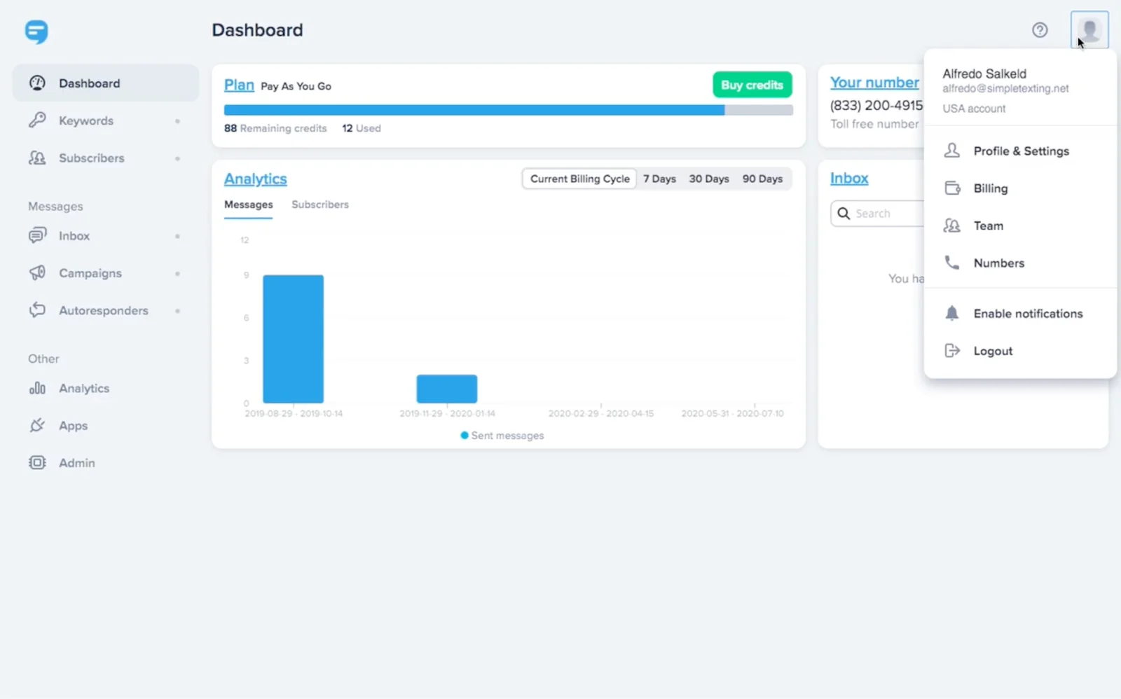 How to send texts from a different number with the same phone (for ...