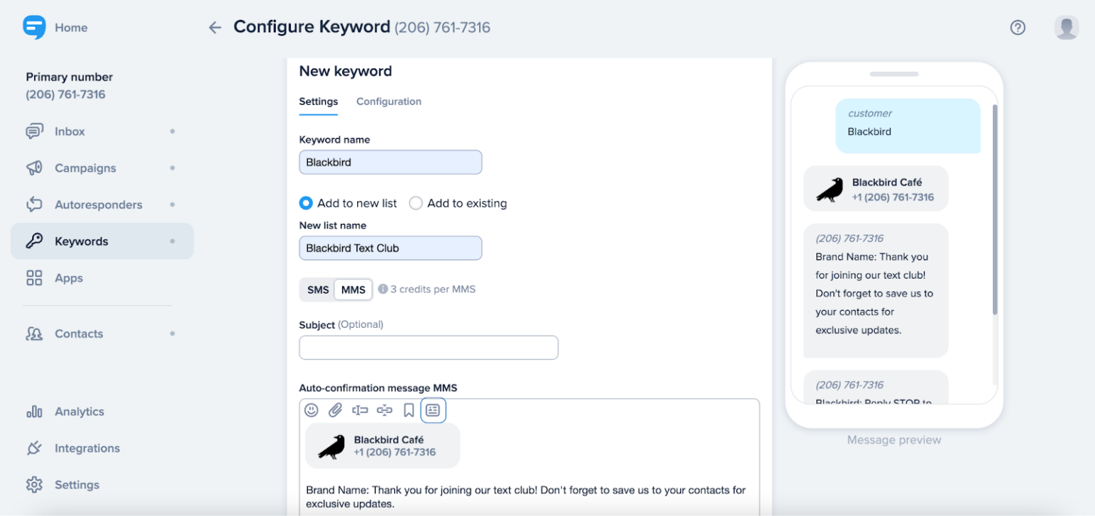 Contact cards: Text vCards to simplify number saving