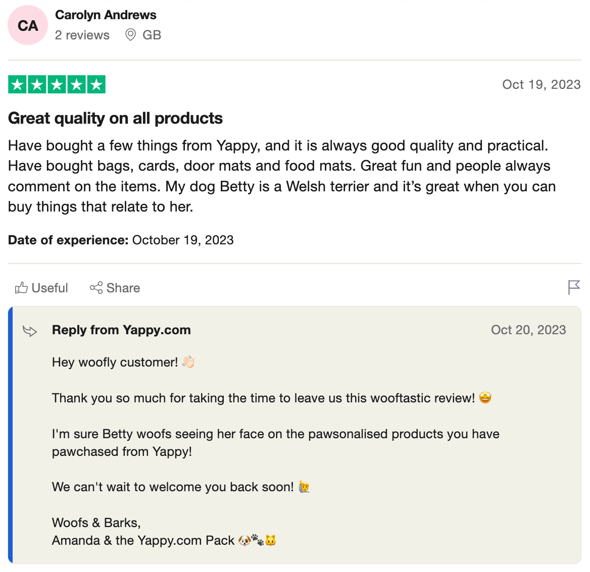 How to thank customers for their reviews