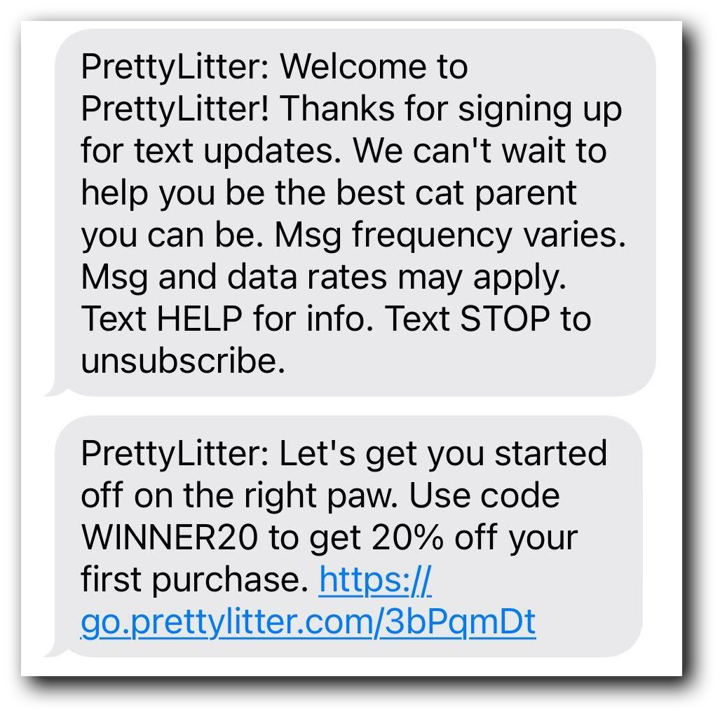 Welcome text messages: 10 examples from real brands