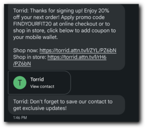 Welcome text messages: 10 examples from real brands