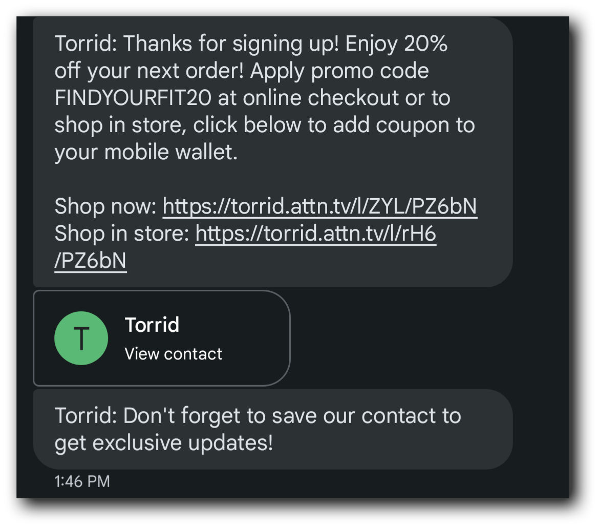 Welcome text messages: 10 examples from real brands