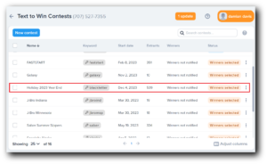 Text to Win sweepstakes | Text sweepstakes | SimpleTexting