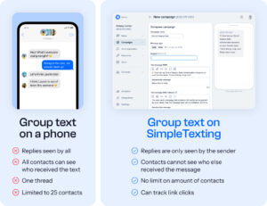 One-Way Text Messaging: Group Texting App with No Reply All