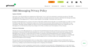 SMS compliance privacy policy templates and examples