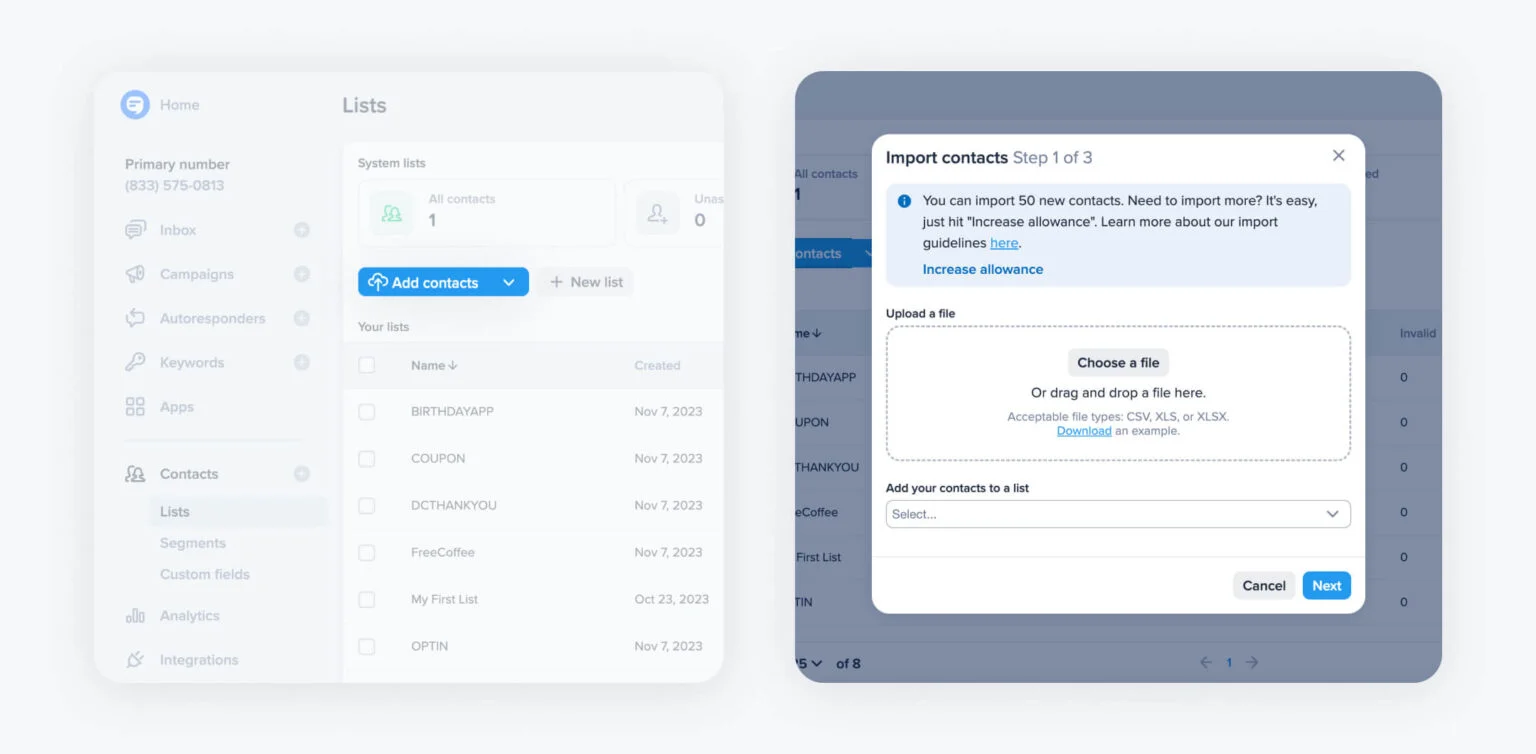 How to Send Text Message Invitations: Step-by-step | SimpleTexting